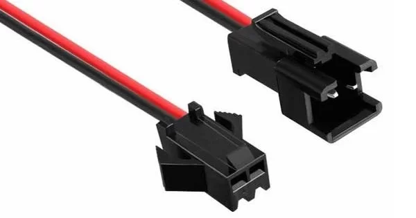 2 Pin Male and Female Lock type connector with Wire