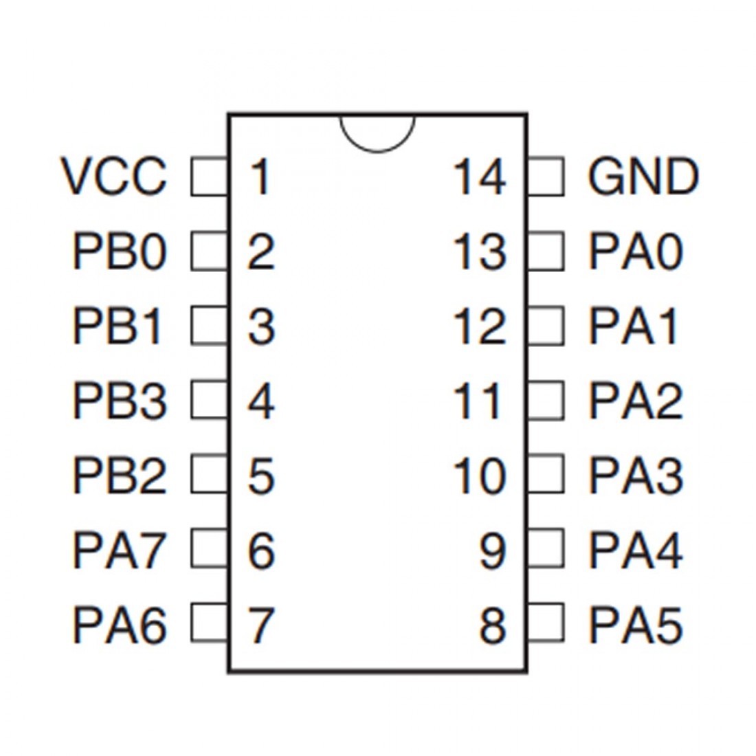 ATTINY84A-PU - 8-bit Microcontroller