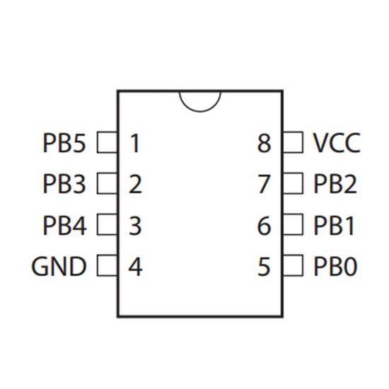 ATTINY85-20PU - 8-bit Microcontroller