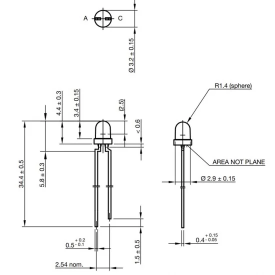 VSLB3940 - High Power Infrared Emitter 940nm 22deg