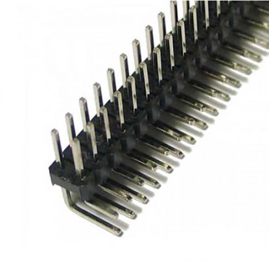 Berg Strip Right Angle 2x40 Male Header Pins
