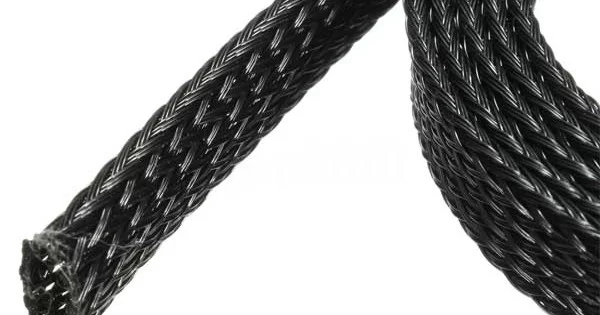 Braided Mesh Expandable Sleeve for Wire Protection - Black 8mm Flat - 1 ...