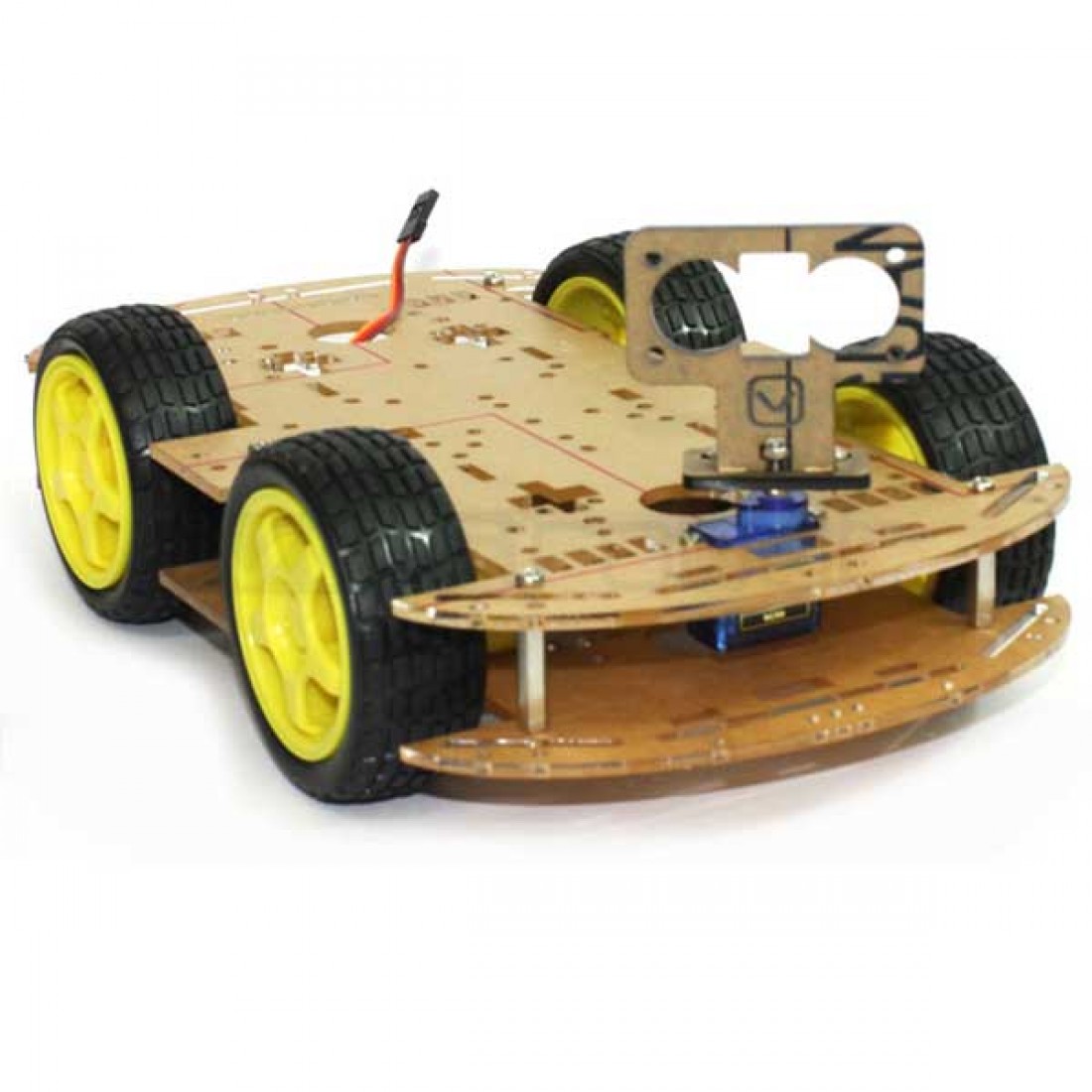 4WD Clear Acrylic Robot Chassis Set