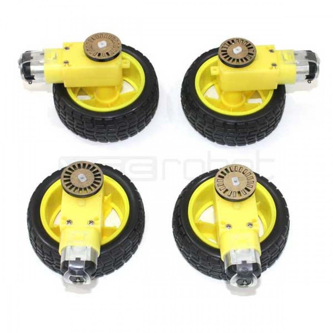 4WD Clear Acrylic Robot Chassis Set