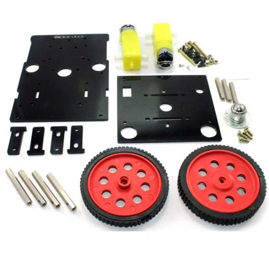 2WD - Two Wheel Drive Double Decker Robot Chassis