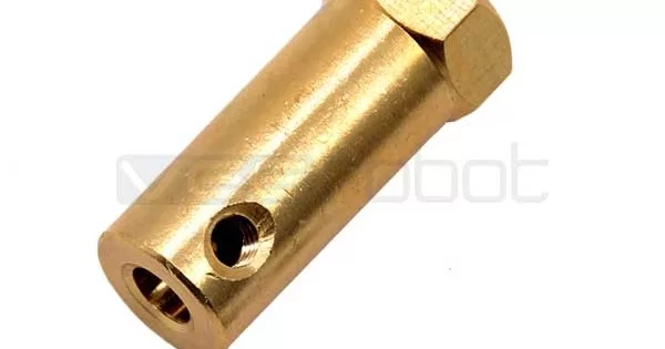 4mm Hex coupling for Robot Wheel - Length 30mm