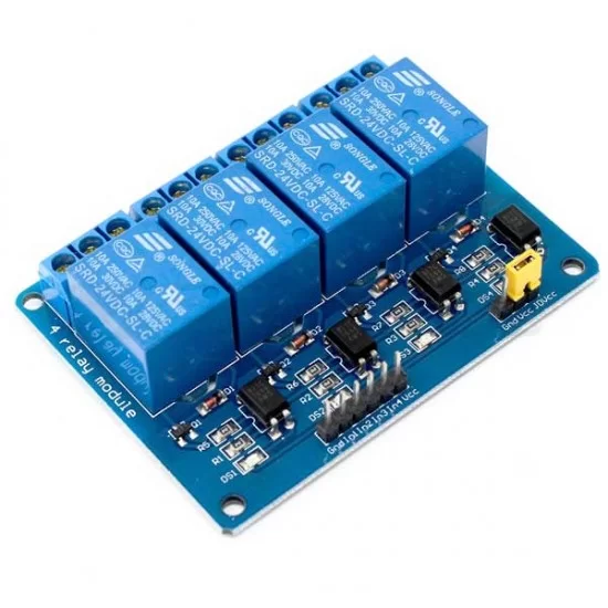 Relay Module - Four Channel with low level trigger