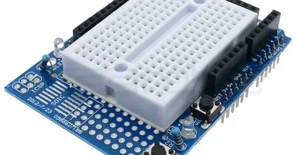 Prototyping Expansion Shield with Mini Breadboard