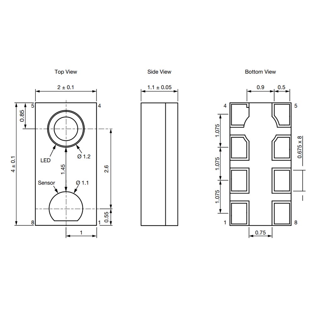 VCNL4040M3OE - Proximity and Ambient Light Sensor with IR Emitter I2C