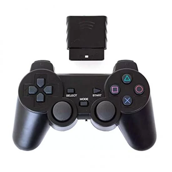 Wireless Controller for PS2 with receiver - Black