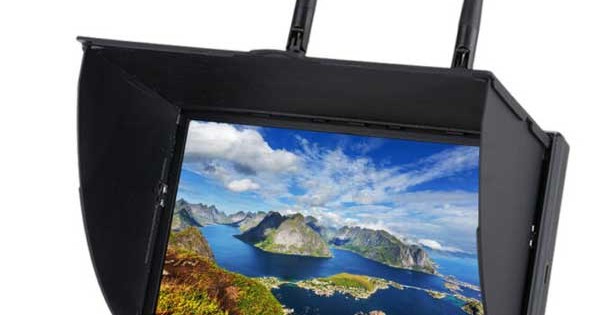 FPV Monitor 7" LCD Color with Built-in Battery and 5.8GHz 40 Channels ...